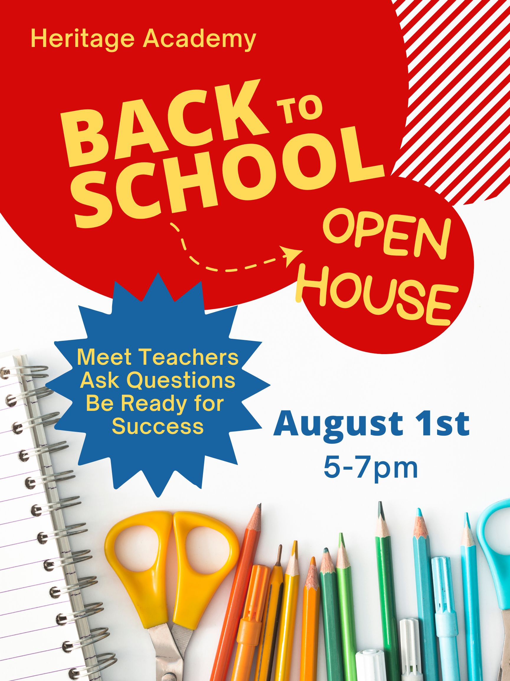 Open House, First Day of School - Mesa